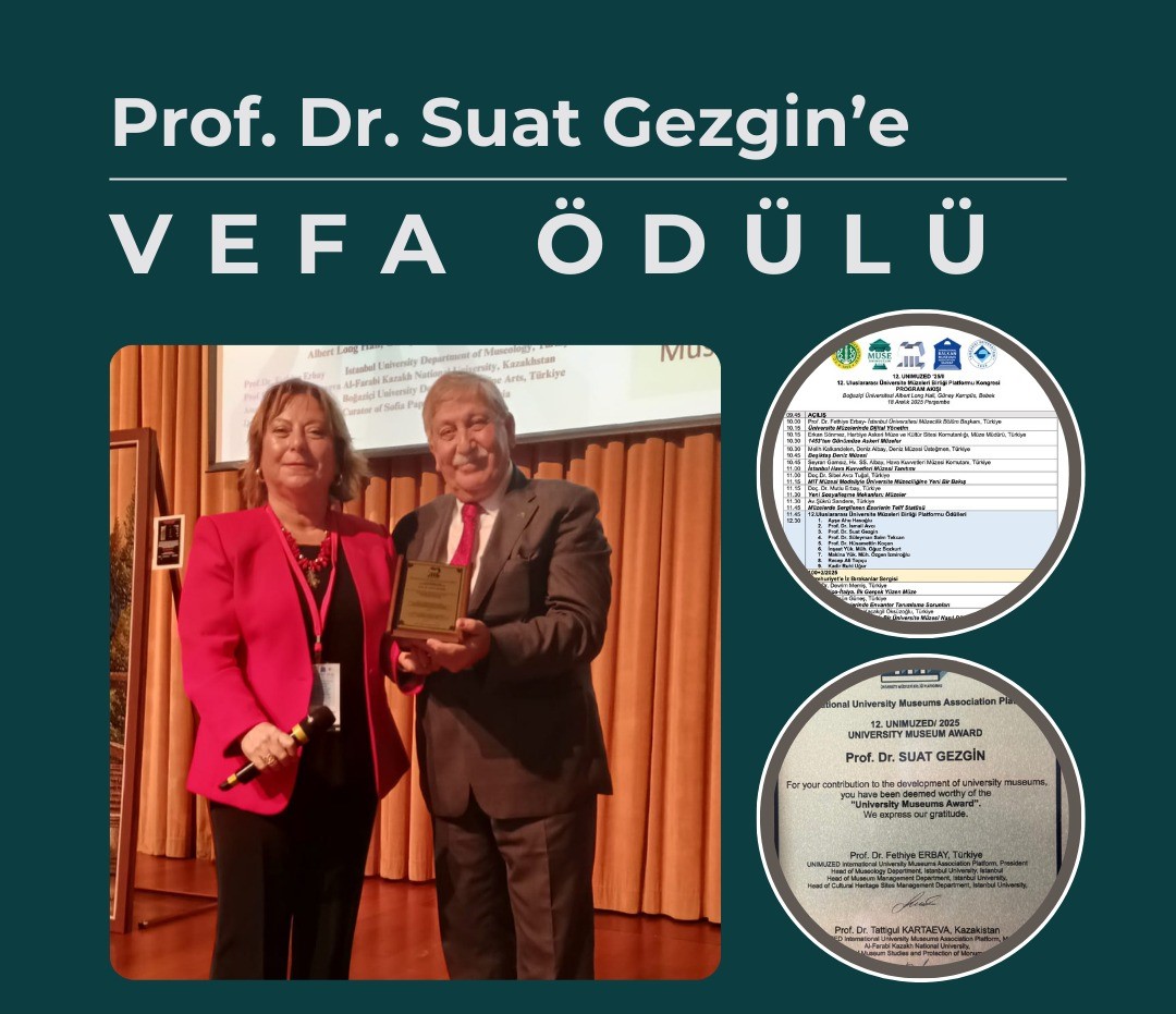 Prof.Dr.Suat Gezgin'e Vefa Ödülü Verildi - Yeni Ana Kültür Sanat Dergisi